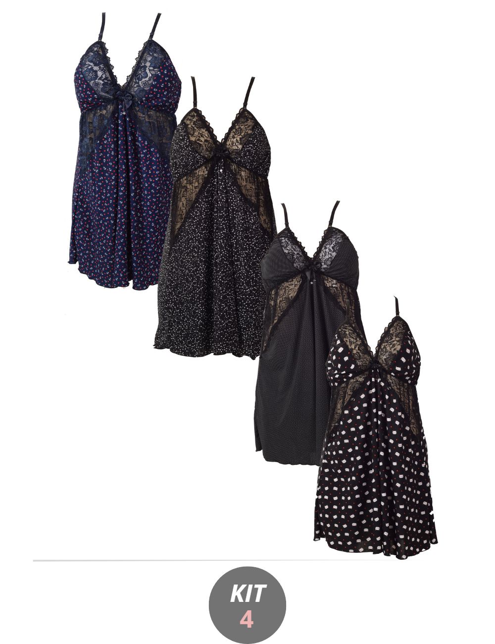 Kit 4 Camisolas pluz size liganete | TJ Vip